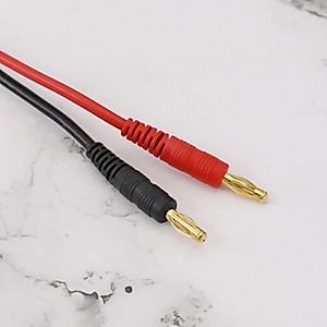 Micro Traders 8 in 1 Charger Adapter Connector Splitter Cable RC Battery Multi Charger to 4.0mm Banana Plug for TRX DIY Bare Wire JST T Plug XT60 EC3 FUTABA TA-Miya