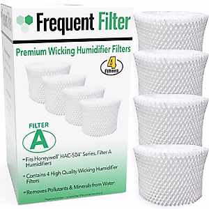 Frequent Filter - Honeywell Compatible HAC504 Honeywell Humidifier Replacement Filters, Filter A. Fits HCM350 HCM-350 Blue Filters. (Pack of 4)