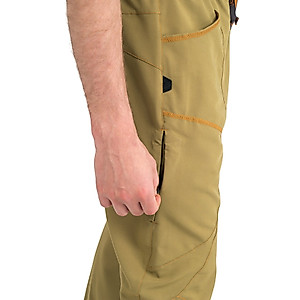 Ucraft "Xlite Rock Climbing, Bouldering and Yoga Pants. Lightweight, Stretching, Breathable (Size M, Color Mustard)