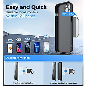 Magnetic Phone Mount for Car【Upgrade 8X Magnets】 Strong Magnet Universal Car Mount, Dashboard 360° Rotation for iPhone 13 12 Pro XR XS Plus Samsung Galaxy Note S21/S21+ & All Phone & Mini Tablets