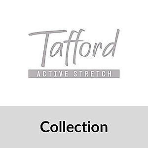 Tafford Active Stretch Women's Elegant Paisley Navy Print Scrub Top – Rounded V-Neck Medical Scrub Top (3X-Large)