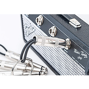 Licensed Fender Jack Rack- guitar amp key holder, includes 4 guitar plug keychains and 1 wall mounting kit. Quick and easy installation.
