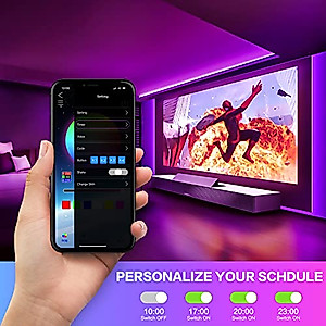 POOCCI Pool Lights for Above Ground Pools Waterproof 33FT Color Changing USB Power LED Pool Lights Around Swimming Pool Pond and Bathtub