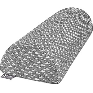 5 STARS UNITED Knee Pillow for Back Sleeping - Memory Foam Bolster Pillow for Legs and for Back Pain - Under Knee Pillow for Sleeping on Back - Half Moon Pillow - Roll Knee Support Pillows for Bed