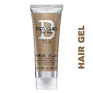 TIGI Bed Head for Men Power Play Firm Finish Gel, 6.76 Fluid Ounce