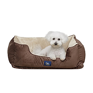 Serta Ortho Cuddler Pet Bed, Mocha