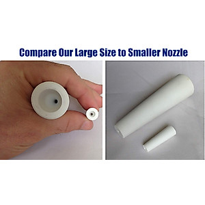 Large Ceramic Sandblaster Nozzle Tip: C1 (1/8" ID) Kennametal Quality, Longer-Lasting Professional Abrasive Blasting Nozzle Tip Replacement + Sandblasting 101 Ebook
