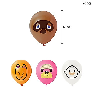 Heidaman Animal Crossing Birthday Party Supplies Animal Crossing Birthday Decorations Include Animal Crossing Banner Balloons Cake Toppers