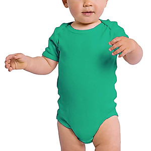 Mato & Hash Unisex Baby Cotton Infant Baby Toddler One Piece Lap Shoulder Jumpsuit - Jade CA165 12-18