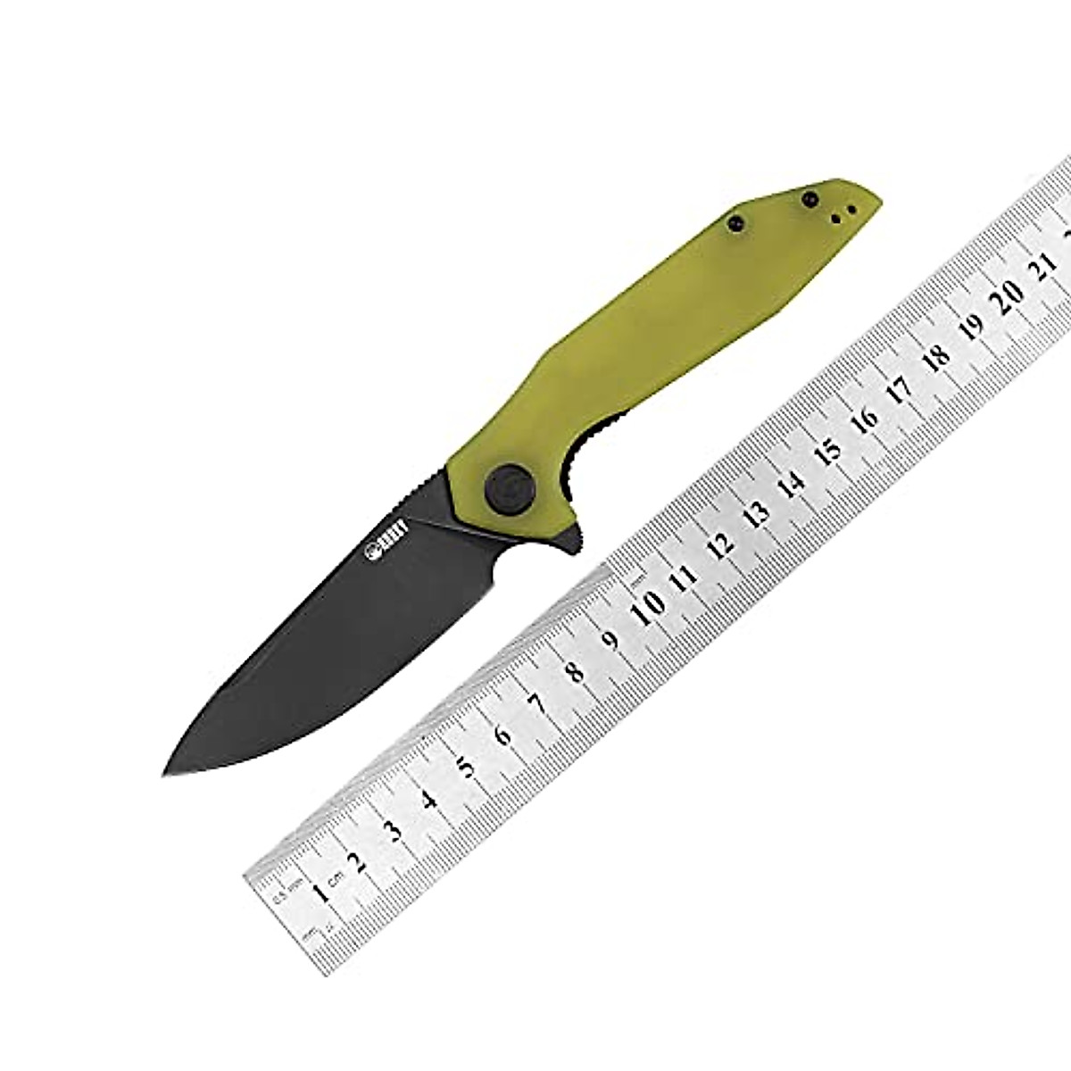KUBEY Nova KU117C EDC Pocket Knife, Outdoor Hunting Camping Folding Knife with 3.62 Inch D2 Blade and Solid G10 Handles, Secure Reversible Clip for Men and Women