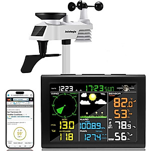 Sainlogic Professional WiFi Weather Station with Outdoor Sensor, Internet Wireless Weather Station with Rain Gauge, Weather Forecast, Wind Gauge, Wunderground