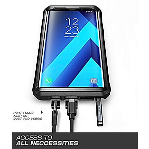 SUPCASE Unicorn Beetle PRO Series Phone Case for Samsung Galaxy Note 9, Full-Body Rugged Holster Case with Built-in Screen Protector for Samsung Galaxy Note 9 2018 (Black)