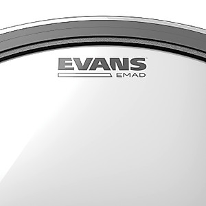 Evans EMAD Clear Tom Hoop Drum Head, 16 Inch