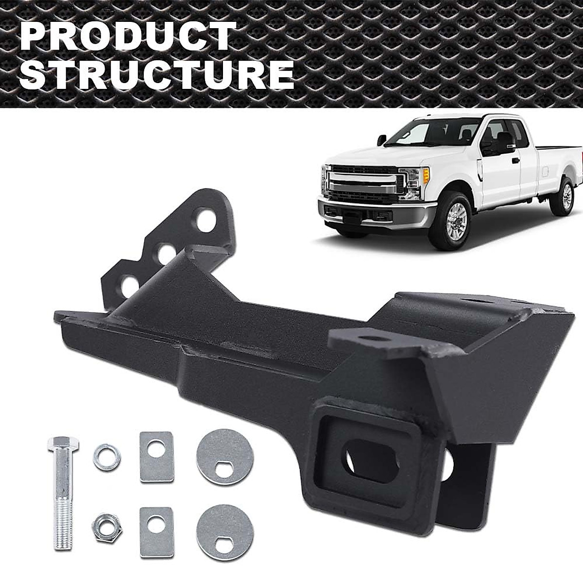CNNELL Track Bar Drop Bracket Compatible with 2011-2021 Ford F250 F350 4WD 2-3.5" Lift Kit w/screw