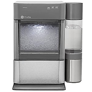 GE Profile Opal | Countertop Nugget Ice Maker w/ 1 gal sidetank | 2.0XL Version | Ice Machine with WiFi Connectivity | Stainless Steel