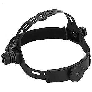 Agatige Welder Mask Headband, Welding Helmet Headgear Plastic Hollow Design Head Band Adjustable Built-in Headgear Replacement Welding Helmet Accessories for Welding Helmet 28x20x12cm, Black
