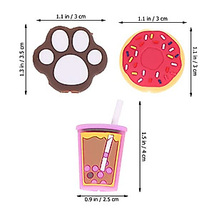 Sosoport 6pcs Data Cable Protective Sleeve Dessert Shaped Protector Charger Protector Phone Charging Line Cover Adorable Protection Sleeve Lovely Data Cable Sleeve Data Lines Plug Protector