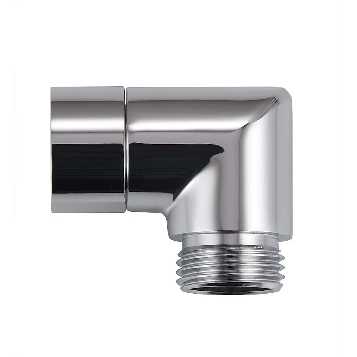 Carvedexquisitely Shower head Elbow Adapter, Shower Arm Elbow Adapter for Hand Showers and Wall-mounted Showers 90 Degree Chrome