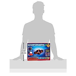 Magformers Magnets in Motion Power Accessory Set (27-Pieces) Magnetic Building Blocks, Educational Tiles Kit , Magnetic Construction STEM Gear Set