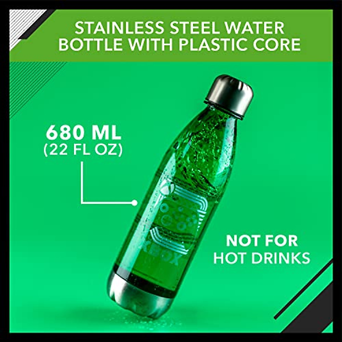 Paladone Xbox Icons Light, Stickers, and Bottle Gift Set - Official Merchandise, PP9401XB