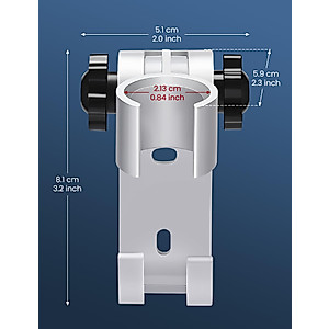 Strong Adhesive and Waterproof Shower Head Holder, Adjustable Handheld Shower Wand Holder Wall Mount Shower Bracket (1 Pack)