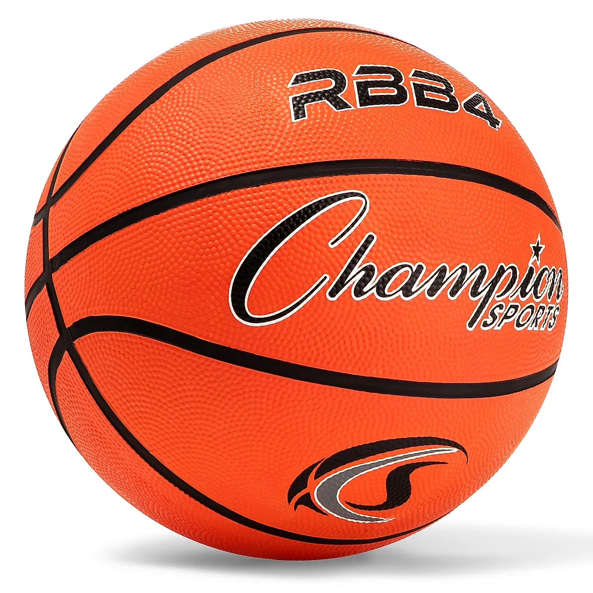 Champion Sports Rubber Intermediate Basketball, Heavy Duty - Pro-Style Basketballs, Various Sizes - Premium Basketball Equipment, Indoor Outdoor - Sports Education Supplies (Size 6, Orange)