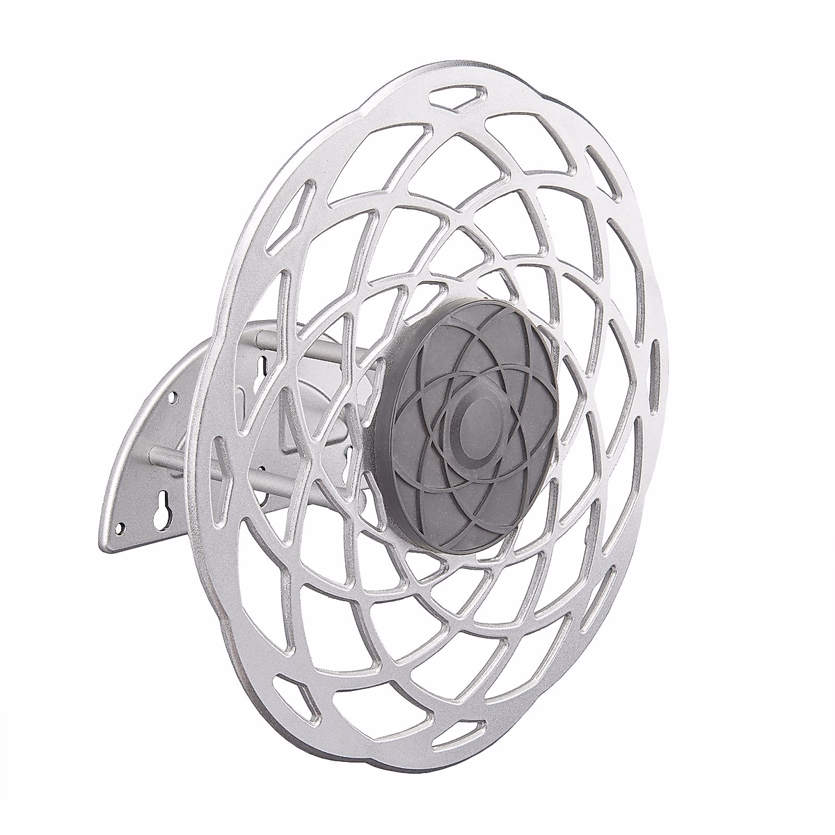 RAINWAVE Aluminum Non-Rust Wall Fixed Hose Reel, Gray (RW-DAHH-17H)