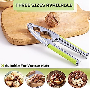 Nut Cracker, Nutcracker, Seafood Tools, Walnut Cracker for All Nuts, Heavy Duty Shell Cracker with 2 PCS Forks/Picks, Lobster Crab Crackers with Non-slip Handle 