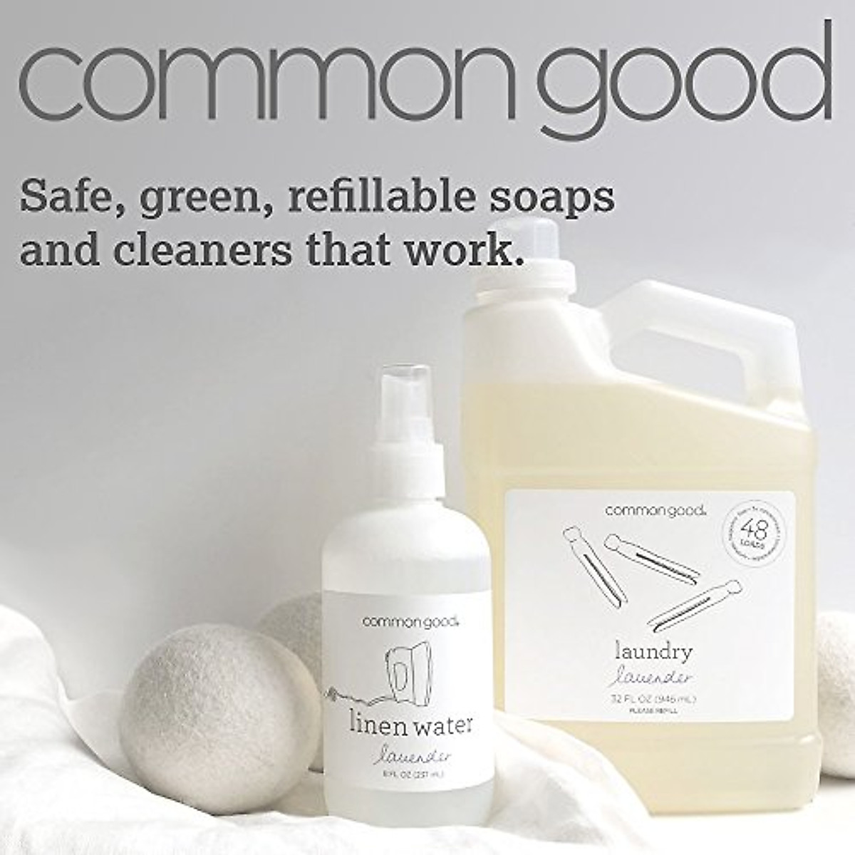 Common Good, Plant-Based with Pure Essential Oil Scents, Biodegradable Formula, No Parabens or Sulfates hand soap, 12 FZ, White, Fl Oz (Model: ED01HAND12B)