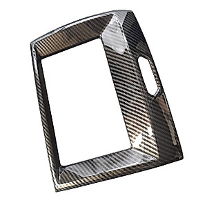 ruihe Carbon Fiber Color Inner Center Navigation Frame Cover Fit for Ford Ranger 2015 2016 2017 2018 2019 2020 2021