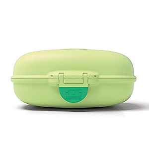 monbento - Snack Box MB Gram Apple - Snack Box for Boys & Girls - Ideal for Lunches or Snacks - BPA Free - Food Grade Safe - Green