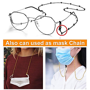 Black Chain for Glasses Women Sunglasses Chains Lanyard Chains