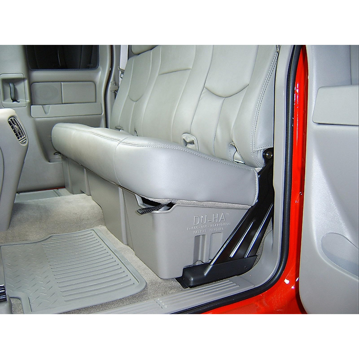 DU-HA Under Seat Storage Fits 99-07 Chevrolet/GMC Silverado/Sierra Extended Cab, Dk Gray, Part #10001