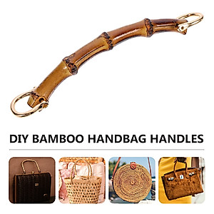 Wooden Handmade Handbag Handles U Shaped Handles Straw Bag Strap DIY Bags Accessories for Crossbody Bag Purse