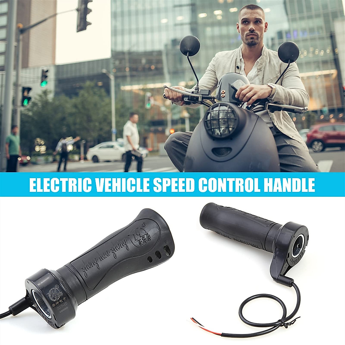 Bike Fender Electric E-Bike Twist Throttle Speed Handlebar Controller Electric Scooter Bicycle Cycling Throttle Grip Twist Speed Handlebar Mud Guards
