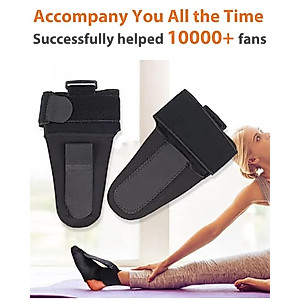 DouHeal Plantar Fasciitis Night Splint Sock, Soft Stretching Boot Splint for Sleeping, Fasciitis Support Dorsal Foot Drop Brace for Right/Left Foot, Recovery Socks, Braces (L)