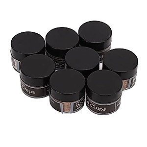 Jiawu Smoked Wood shavings, Natural Smoked Wood shavings 8 Boxes/Set, for Beginners