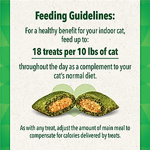 FELINE GREENIES SMARTBITES HEALTHY INDOOR Natural Treats for Cats, Tuna Flavor, 16 oz. Tub