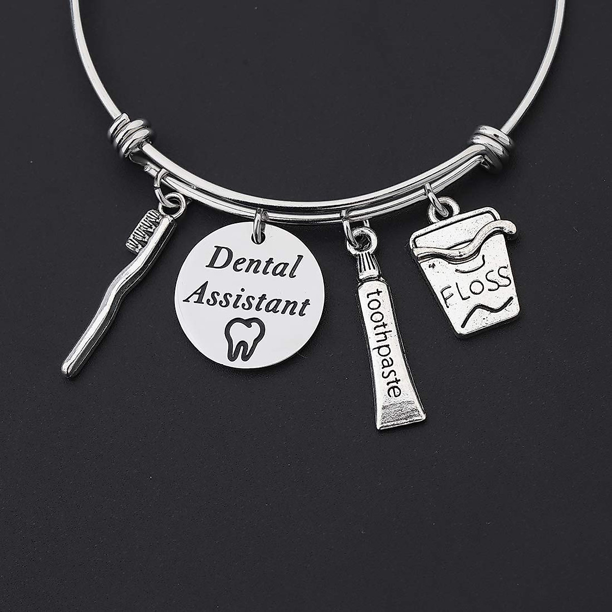 CHOROY Dentist Bracelet Dental Assistant Bracelet Dentist Graduation Gift Dental Hygienist Jewelry Future Dentist Gift (Dentist Assistant Bracelet)