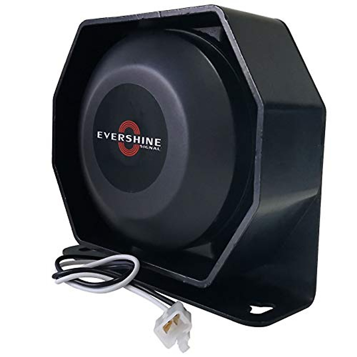 Evershine Signal 12/24V 100W All-in-One Police Siren and Speaker Kit with Multi-Tones Amplifier,118~125dB Speaker, Handheld Microphone PA System, MP3 Play, Recording Function for Vehicles Car Truck