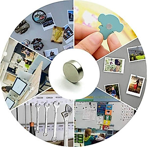 30 Pcs 5x3 mm Fine Clutter Small Magnets | Heavy Duty Magnets Fridge | Button Magnets | Small Magnets for Crafts | Mini Magnet | Small Circle Magnets | Bulk Magnets for Collars Whiteboard