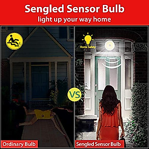 Sengled Motion Sensor Light Outdoor, Dusk to Dawn LED Outdoor Lighting, Home Security Flood Light PAR38 Motion Activated Daylight 5000K, 1500LM, Waterproof Light Bulbs for Driveways, 2 Pack 4th Gen