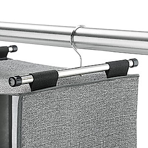 Whitmor 2-Section Closet Organizer - Crosshatch Gray