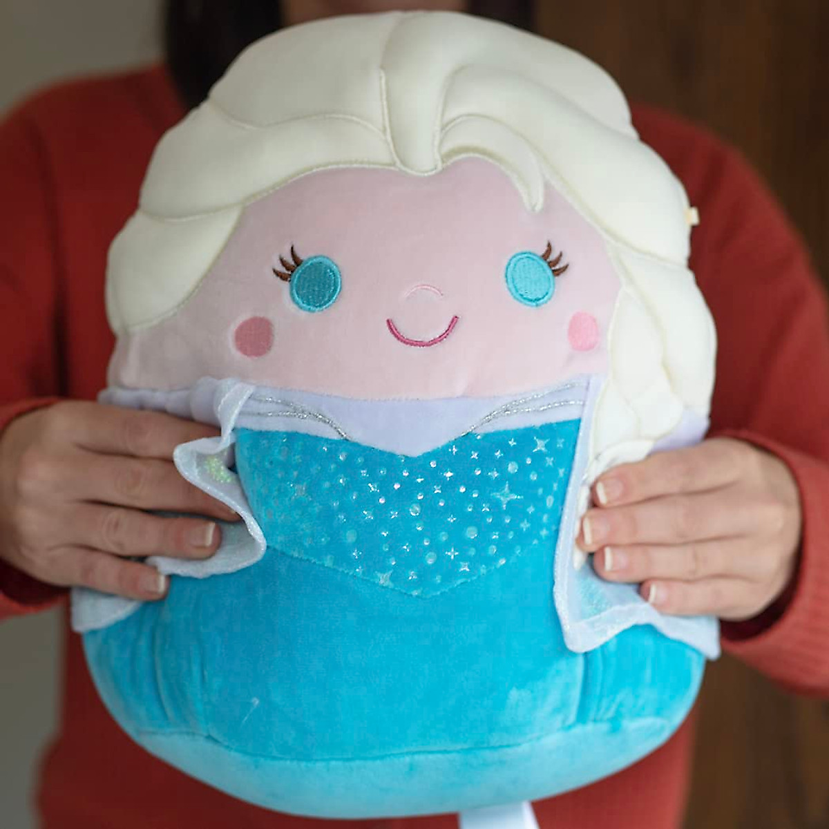 Squishmallow 10" Disney Frozen Elsa Plush - Officially Licensed Kellytoy - Cute and Soft Stuffed Animal Toy - Gift for Kids