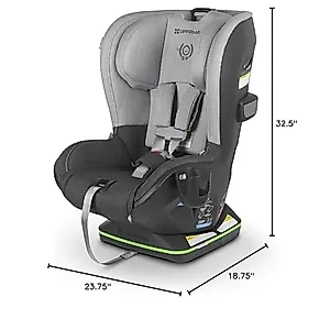 UPPAbaby Knox Convertible Car Seat / Rear Facing and Forward Facing / Intuitive Safety Features / Koroyd + CleanTech Technology / Removeable Cup Holder Included / Jordan (Charcoal Mélange)