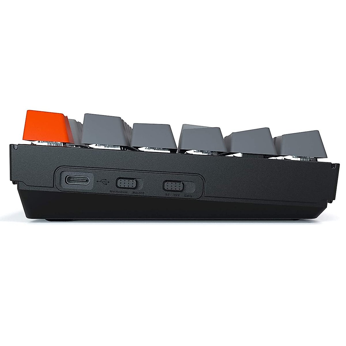 Keychron K8 80% Layout Bluetooth Wireless Mechanical Keyboard, Tenkeyless 87 Keys/USB C/White Backlit/Gateron G Pro Red Switch/N-Key Rollover, TKL Gaming Keyboard for Mac Windows