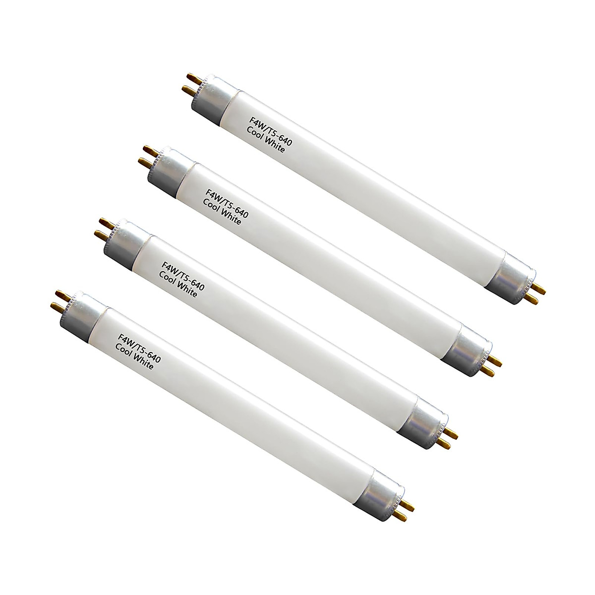 6'' F4T5/CW Under Cabinet Bulb,T5 4W Cool White Linear Fluorescent Tube,Replacement Bulb for GE,Eiko 15501, Sylvania 20416,Sunlite 05040, Rayovac,Coleman Lantern Bulb,G5 Bi-Pin Base,4100K (4PACK)