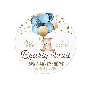 40 Teddy Bear Baby Shower Stickers, baby shower favors, Thank you stickers, LABELS ONLY circle stickers round labels - circle stickers - teddy bear stickers - teddy bear labels - teddy envelope seals