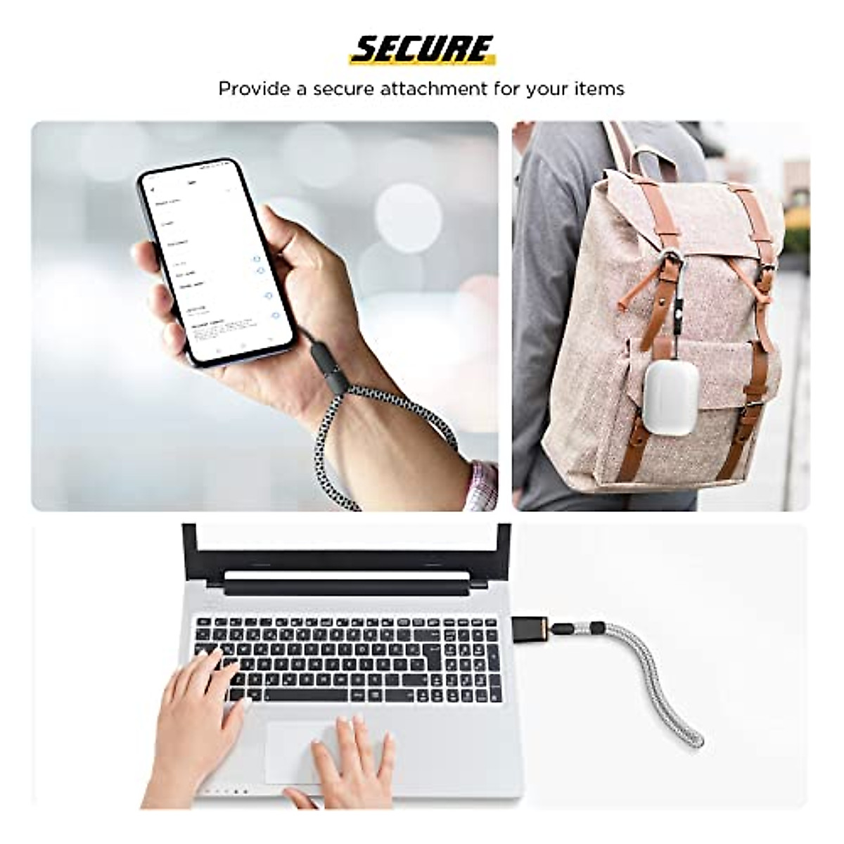 Avorast Hand Wrist Strap Lanyard, 2 Pack Carbon Fiber Phone Lanyards Adjustable Lanyard for GoPro, Camera, Phone Case, Keys, Keychain, USB Flash Drive, Flashlight, Glove Leash, Mixed