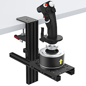 Easyget 2 Set The Desk Mount for The Flight Sim Game Joystick, Throttle and Hotas Systems Compatible with Logitech X56, X52, X52 Pro Hotas, Thrustmaster HOTAS Warthog, T-Flight, T.16000M,TCA and More